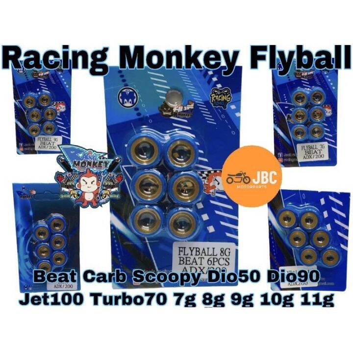 Racing Monkey Flyball Set Beat Carb Scoopy Dio50 Dio90 Jet100 Turbo70 ...