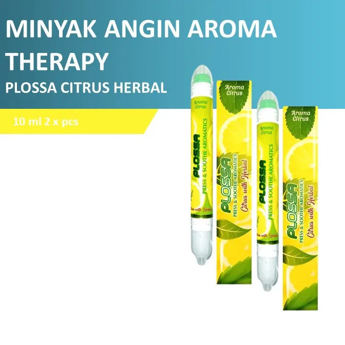 MINYAK ANGIN PLOSSA ROLL CITRUS KUNING 10ML - UNTUK KEROKAN DAN ...
