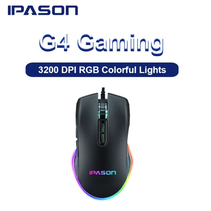 Ready Stock IPASON Professional Gaming Mouse RGB Backlight Wired Mice ...