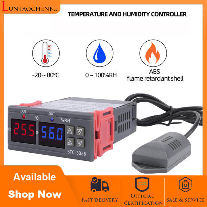 STC-3028 Temperature Controller Thermostat Humidity Control STC-1000 220V Digital Display ...