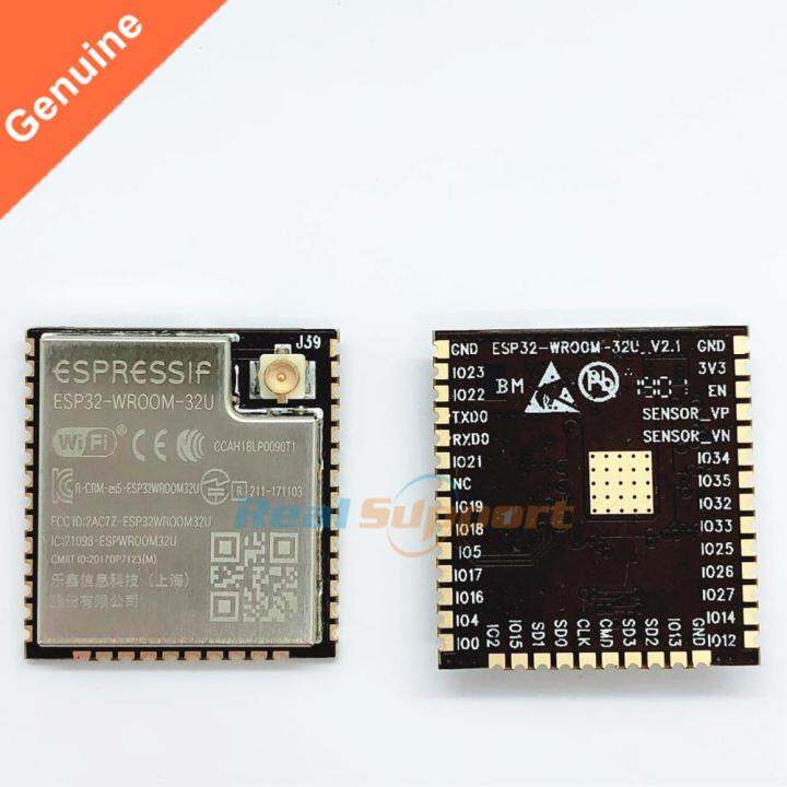 10PCS ESP32-WROOM-32U wi-fi BT BLE ESP32 modul IPEX antena penyambung ...