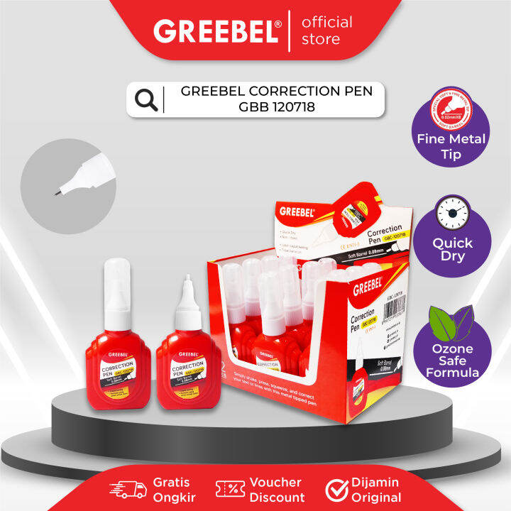 GREEBEL CORRECTION PEN GBC 120718 (1 PCS)/Tipex Cair / Tip X / Tipe Ex ...