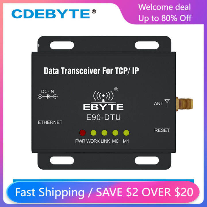 Ethernet LoRa Long Range 1W IoT uhf Wireless Transceiver rf Module 433 MHz LoRa Spre Spectrum ...