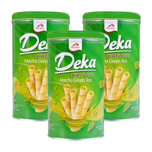 Deka Matcha Green Wafer Roll 3 Pack (300g per Pack) | Lazada PH