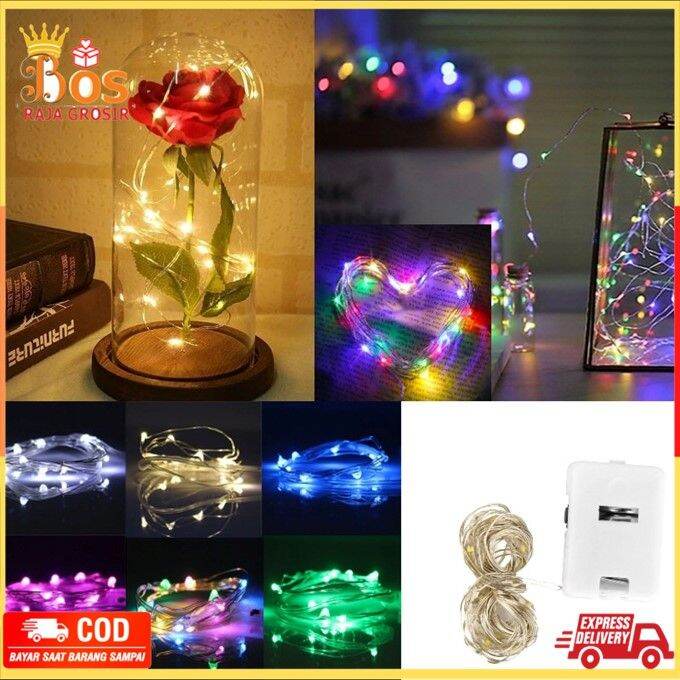 Lampu Tumblr Kawat Mini 1 2 3 5 Meter Lampu Hias Dekorasi Gift Box ...