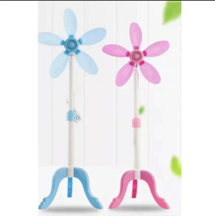 5 Five Blades Stand Fan Small Electric Fan Floor Fan Retractable ...
