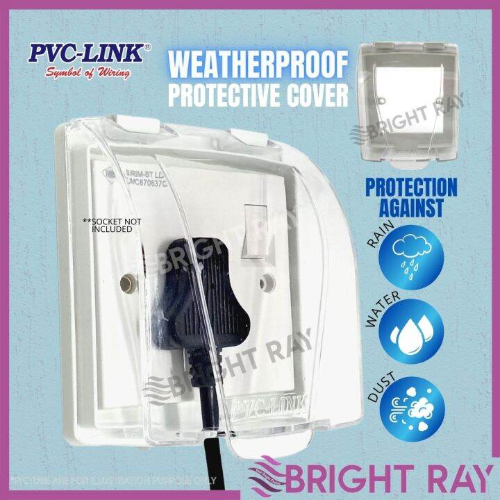 PVC-LINK Weatherproof Protective Cover Socket Enclosure For Switch ...