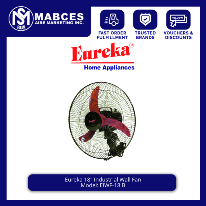 Eureka 18" Industrial Wall Fan EIWF-18 B | Lazada PH