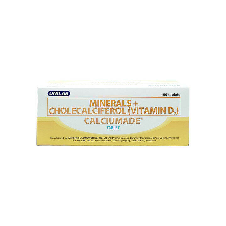 Calciumade Calcium+Vitamin D3+Minerals (4 pcs/pack) | Lazada PH