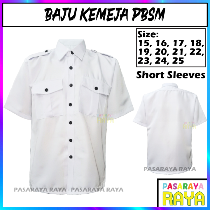 BAJU KEMEJA PBSM LENGAN PENDEK PERSATUAN BULAN SABIT MERAH SERAGAM 红新月会学校制服短袖 | Lazada