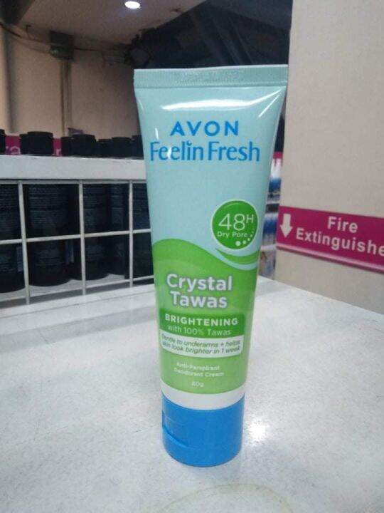 Avon Feeling Fresh Queltch Crystal Tawas Cream Deodorant 55g | Lazada PH