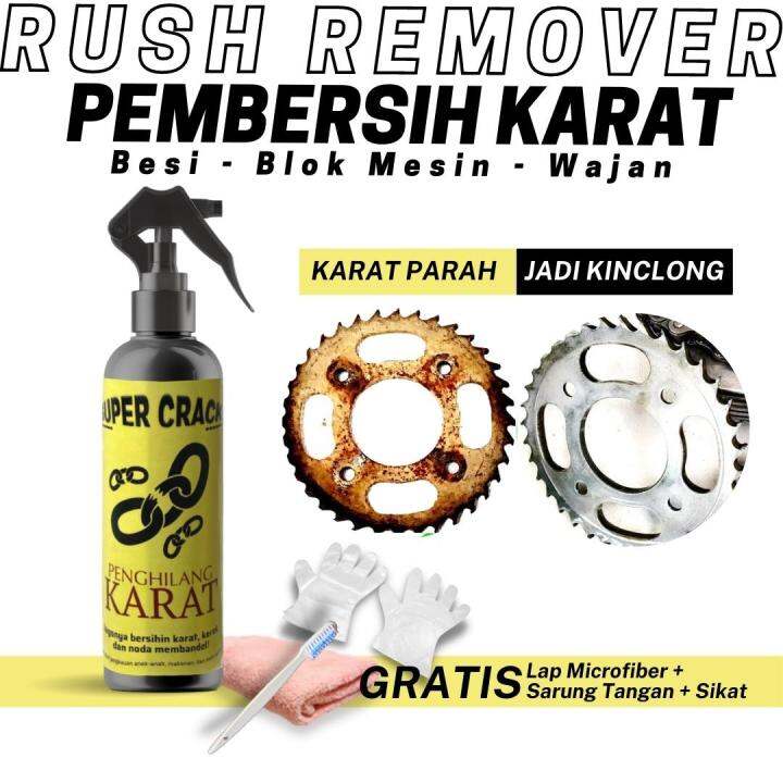 AMPPUHH Pembersih Karat Kerak Motor Mobil Cairan Penghilang Noda Bekas Oli Aspal Mesin Besi Baja ...