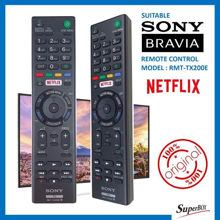 **Original** SONY TX-200E Netflix Smart Led Tv Remote Control | Lazada