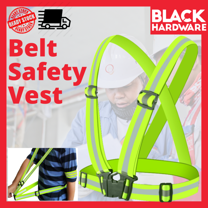 Black Hardware Outdoor Safety PPE Valcro High Reflective Green ...