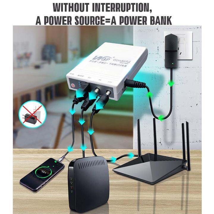 PX gai388722840611 UPS Power Supply Modem UPS Powerbank Mini UPS For ...