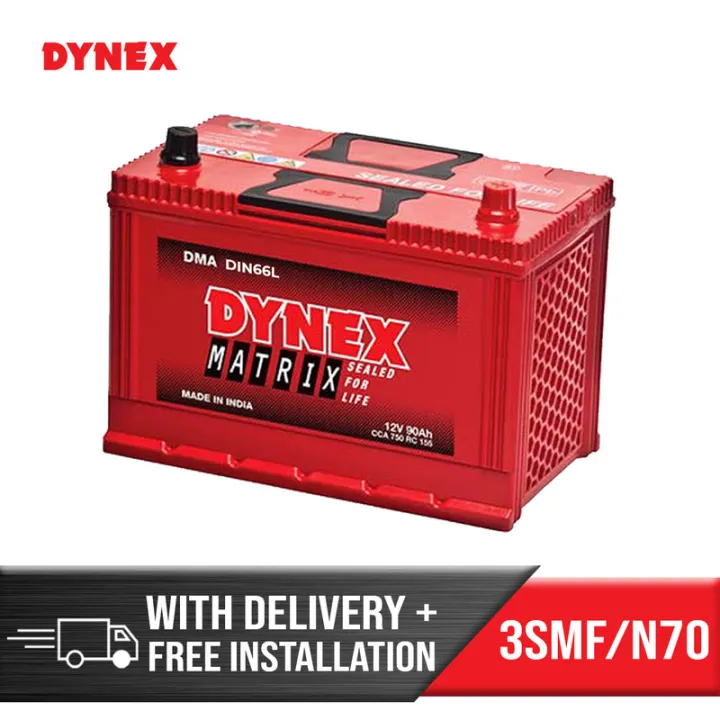 Dynex 3SMF / N70R Automotive Battery (with Delivery + Free Installation ...