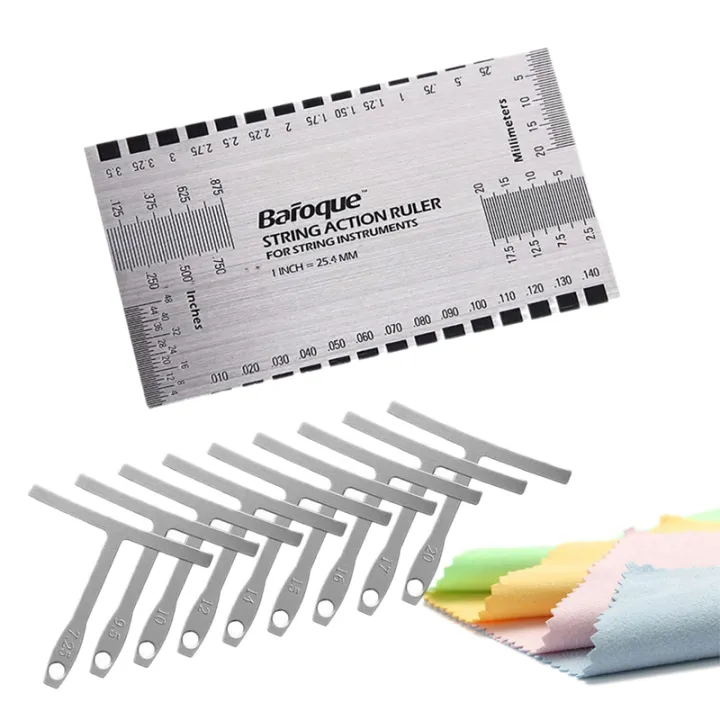 Baroque 9x Understring Radius Gauge Luthier Tools,String Action Ruler ...