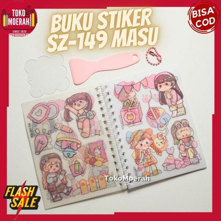 BUKU STIKER MASU SZ-149 BUKU STICKER MASU PERATA GANTUNGAN AKRILIK COD ...
