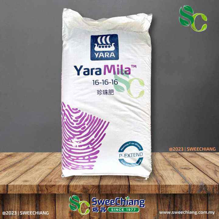 YaraMila 16-16-16 50kg (Prill fertilizer / Baja biji subur sayur gemuk ...