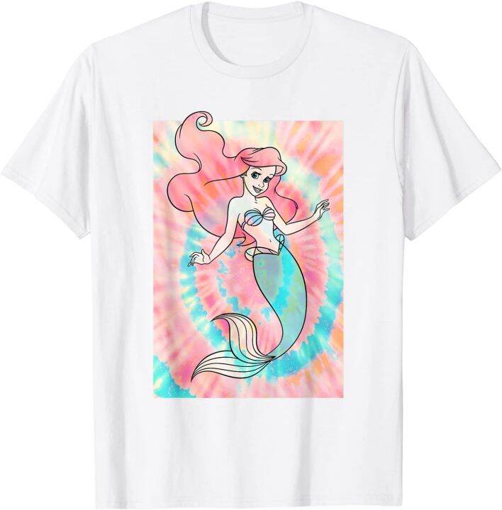 Baju Kaos Anak Disney Princess The Little Mermaid Tie Dye Ariel ...