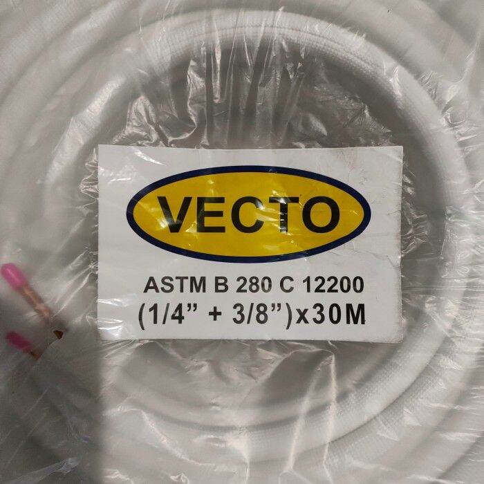 Pipa AC Vecto ukuran 1/4 3/8 harga per meter | Lazada Indonesia