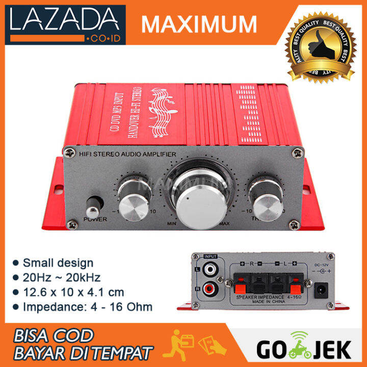MAX COD - [AMPLIFIER 20W] TaffSTUDIO Hi-Fi Stereo Amplifier Speaker 2 ...