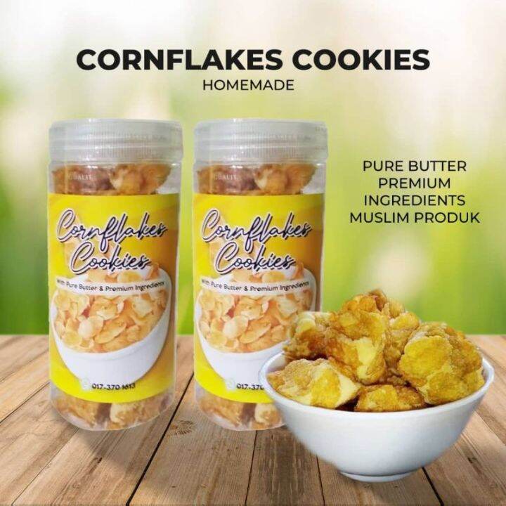 Cornflakes cookies, Biskut cornflakes homemade | Lazada