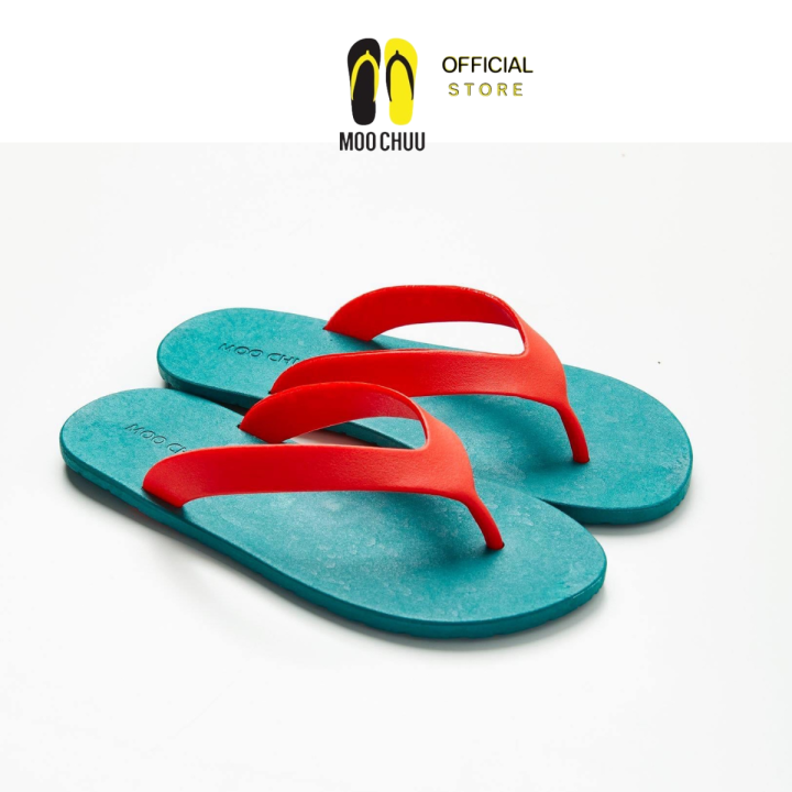 MOO CHUU รุ่นMC01 - SANDAL พื้นเขียว หูแดง | Lazada.co.th