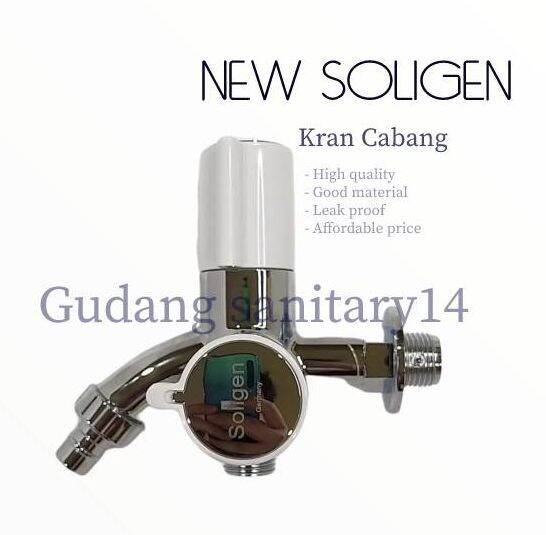 Kran double cabang chrome kran air shower cabang soligen kran air PVC ...