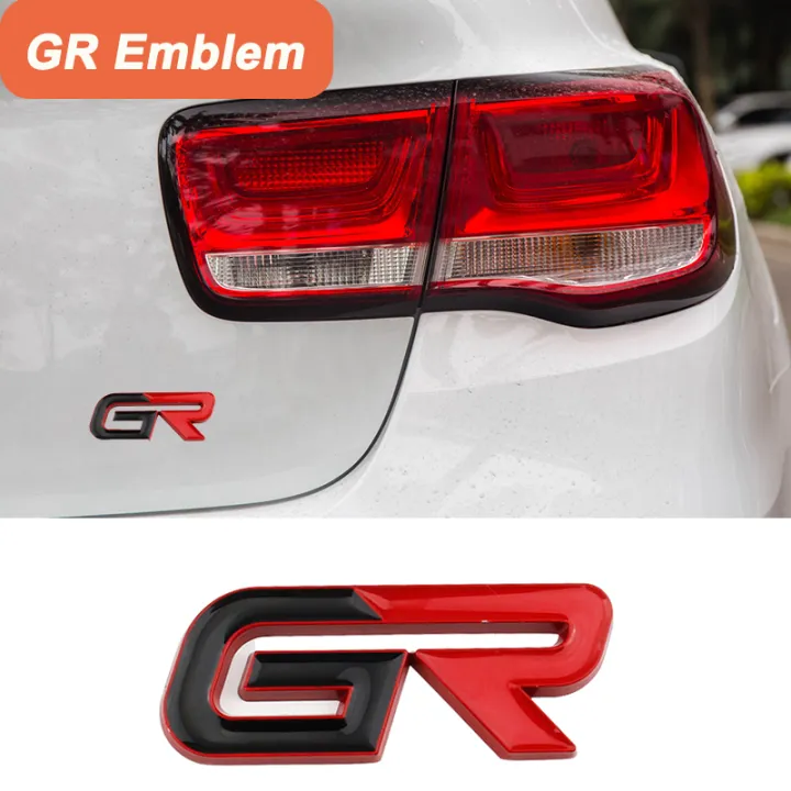 3D Metal Car Sticker GR Logo Emblem Badge Decals for Toyota C-HR ...