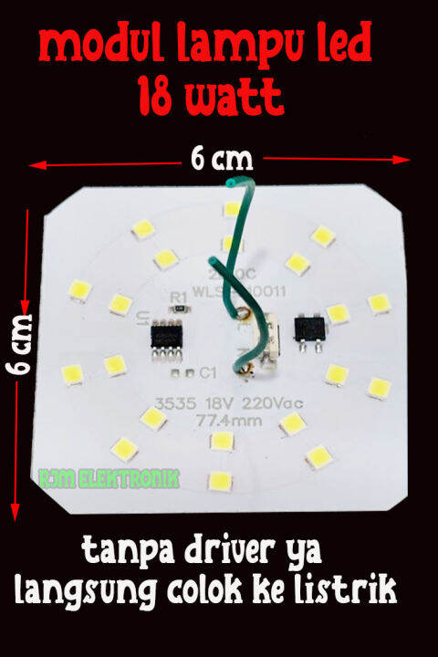 lampu led 18 watt pcb alumunium | Lazada Indonesia