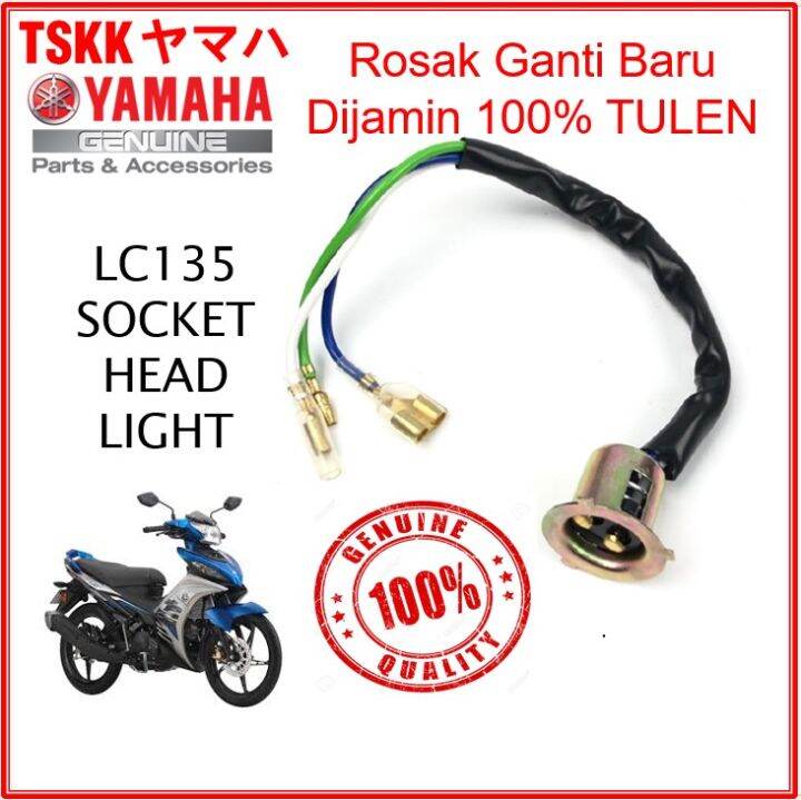 YAMAHA LC135 V1 V2 V3 Original Cord Assy Socket Head Light Socket Lampu Wire Lampu 50C-H4312-00 ...