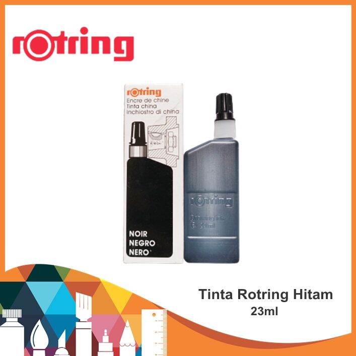 Tinta Rotring Hitam 23ml Tinta Rotring Drawing INK | Lazada Indonesia