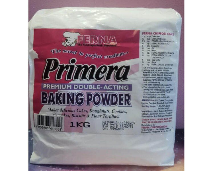 Ferna Primera Baking Ingredients Baking Powder 1Kg | Lazada PH