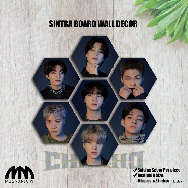 SOLD PER PIECE / BTS Hexagon Wall Decor - Mugmania - KPop Group Chacko ...
