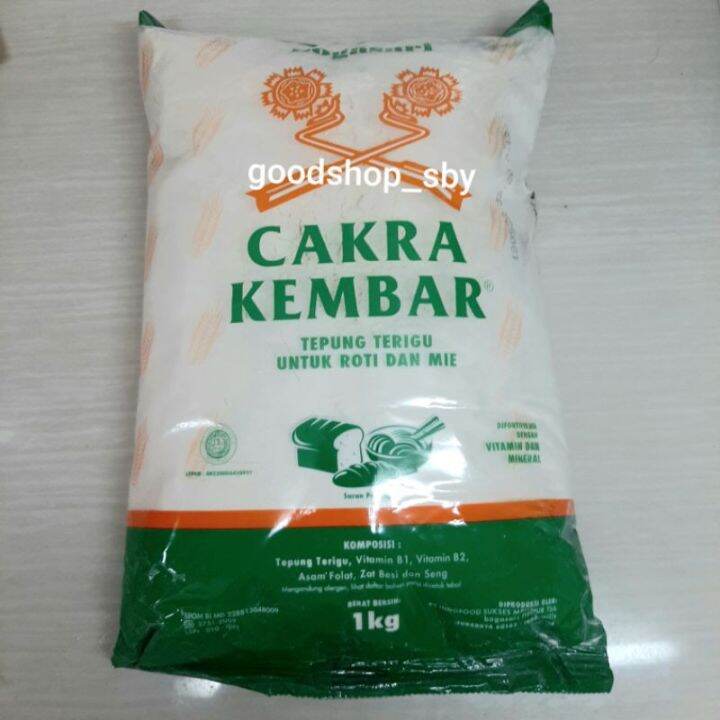 Tepung Cakra Kembar 1 kg / Tepung Terigu Protein Tinggi | Lazada Indonesia