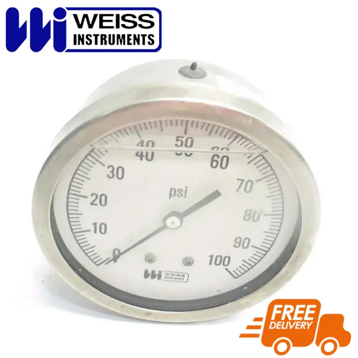 WEISS Instrument Liquid Filled General Service Pressure Gauges Model ...