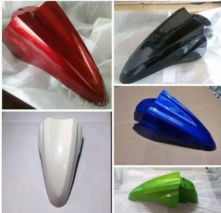 slebor selebor spakbor depan Yamaha Mio smile warna putih hitam biru ...