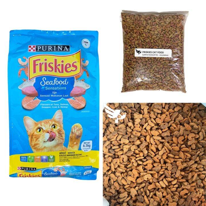 Friskies 1kg Repacked - Seafood Sensations - Purina - Adult Cat Dry ...