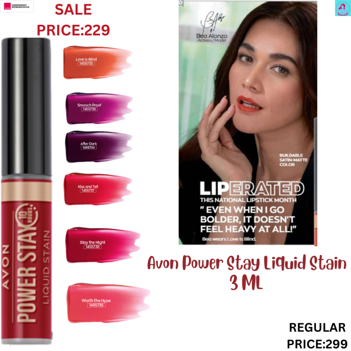 Avon Power Stay Liquid Stain Lipstick 3 ML | Lazada PH