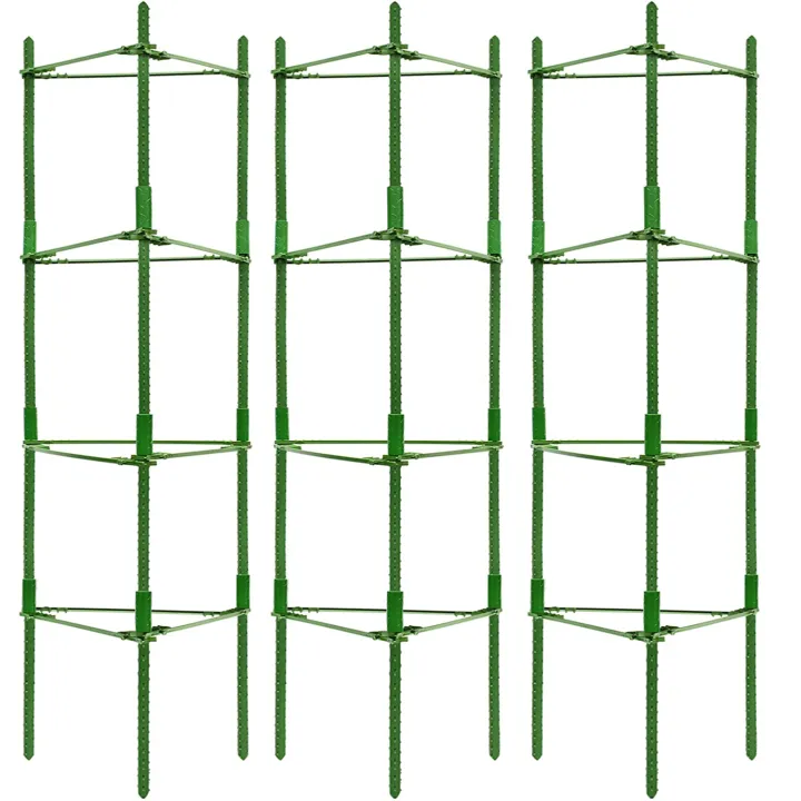 【Litgrow】Tomato Cage 4ft 3-Pack Vegetable Trellis Cucumber Trellis ...