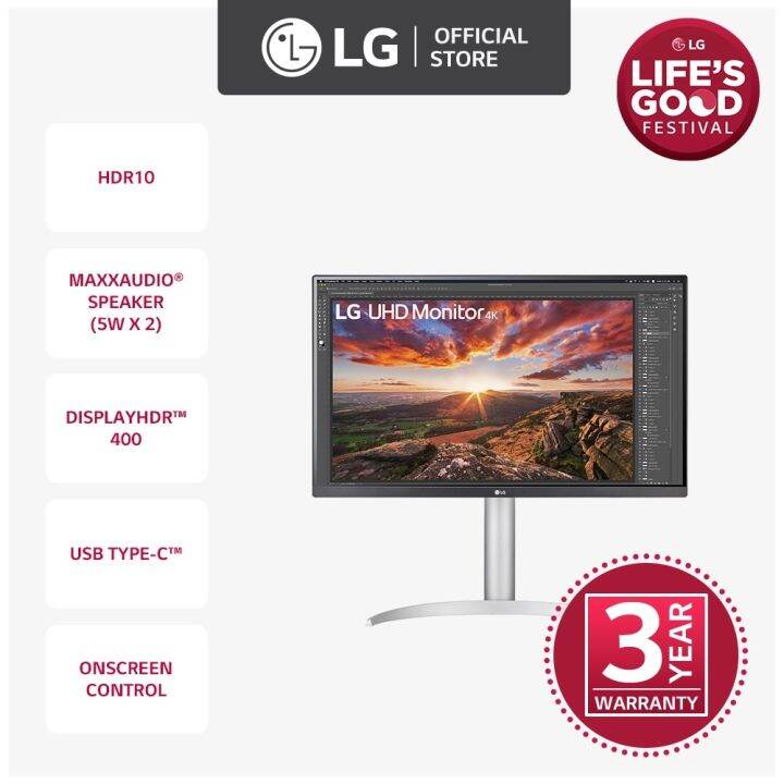 Same Day Delivery [NEW] LG 27 UltraFine 4K Monitor 27UP850N-W 27 Inch ...