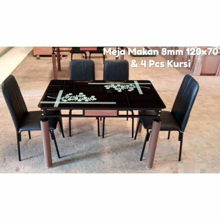 Meja makan import dengan 4 kursi | Lazada Indonesia