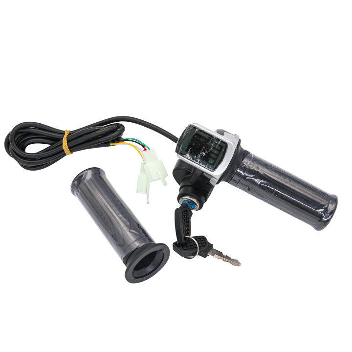 1Pair Bike Throttle Speed Adjustment Handle with Key Lock Display ...