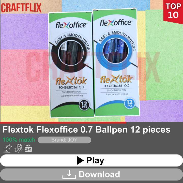 Art wub. Flexoffice flextok ballpen 0.7 12 pcs | Lazada PH
