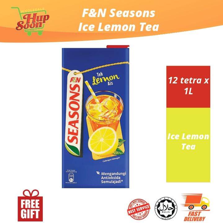 F&N Seasons Ice Lemon Tea (12 Tetra x 1L) | Lazada