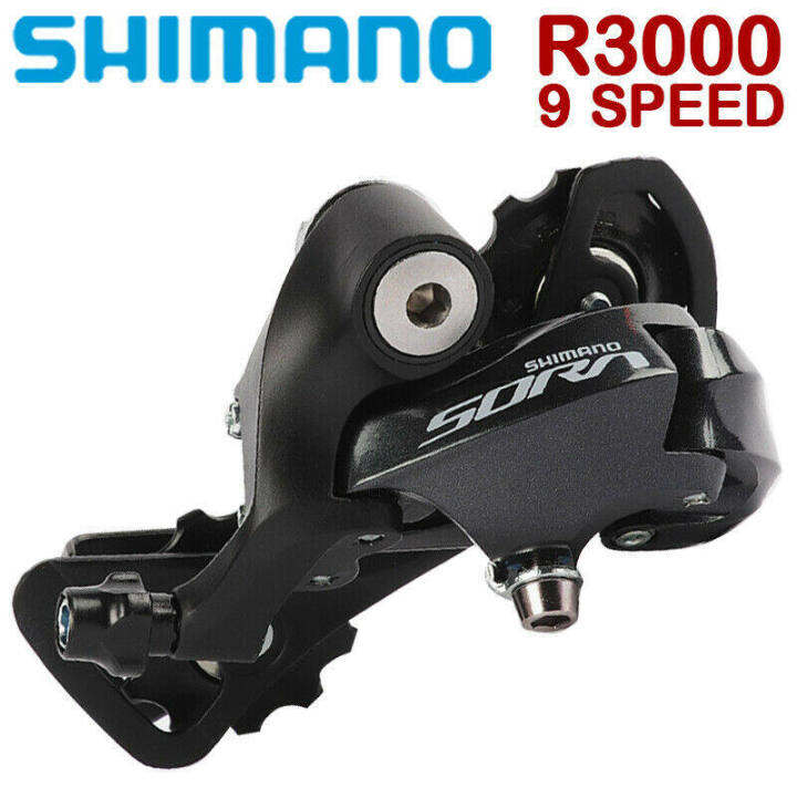 Shimano SORA RD-R3000 Rear Derailleur 2x9 Speed Road Bike Short Cage SS ...