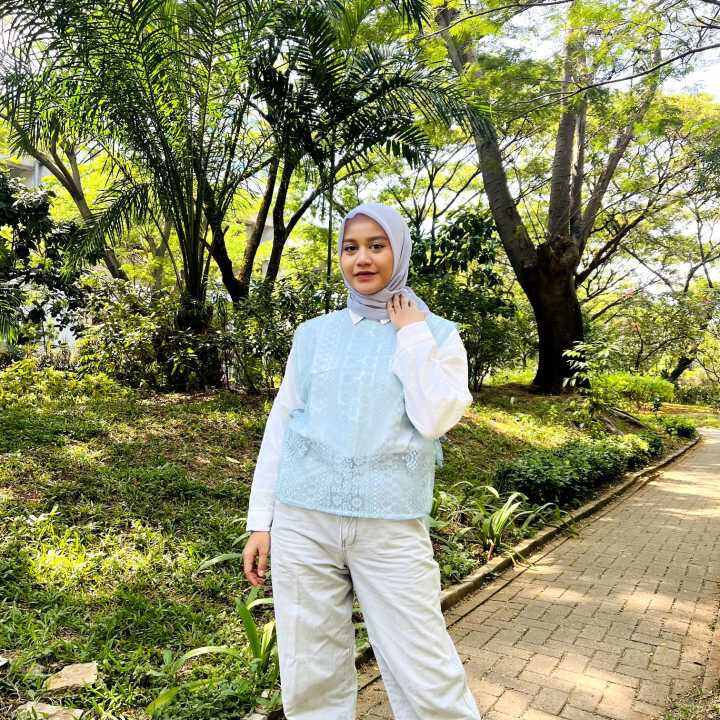 Outer Brukat Malika Premium Rompi Vest Brokat Tali Ikat Samping All ...