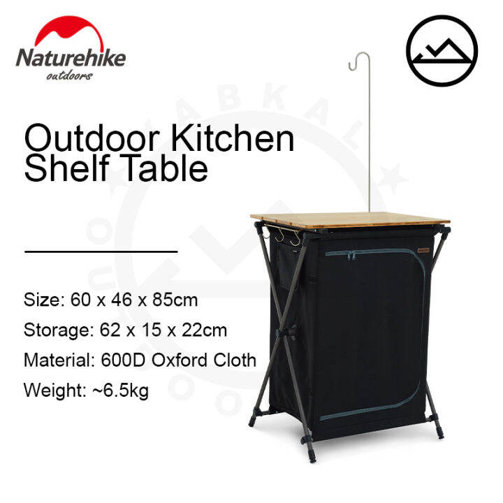 Naturehike Outdoor Folding Kitchen Shelf Table | Lazada PH