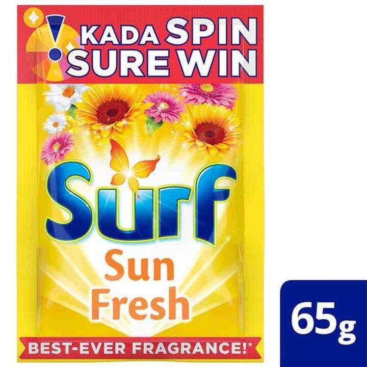 Surf Laundry Powder Detergent Sun Fresh 65g 6s Sachet | Lazada PH